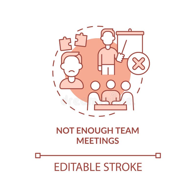 Not Enough Team Meetings Terracotta Concept Icon Stock Vector ... Not Enough Team Meetings Terracotta Concept Icon Stock Vector ...