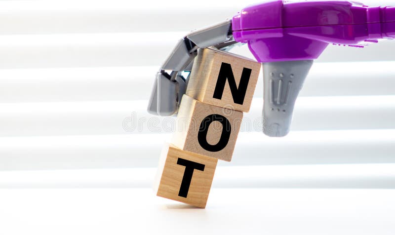 NOT, Good Manufacturing Practice Symbol. Concept Words Stock Photo ...