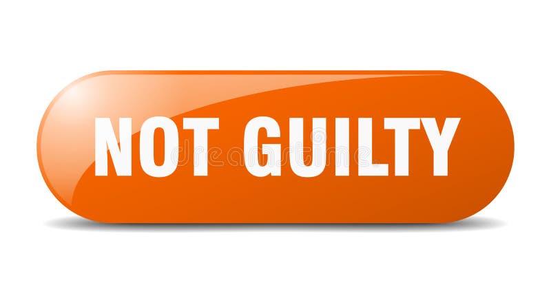 Not Guilty Button. Not Guilty Sign. Key. Push Button Stock Vector ...