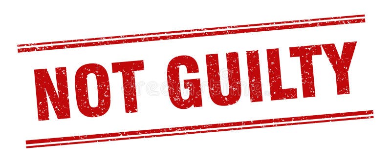 Not Guilty Stamp. Not Guilty Square Grunge Sign Stock Vector ...