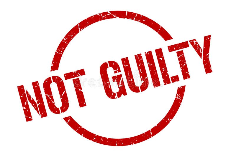 Not guilty stamp stock vector. Illustration of grungy - 136944419
