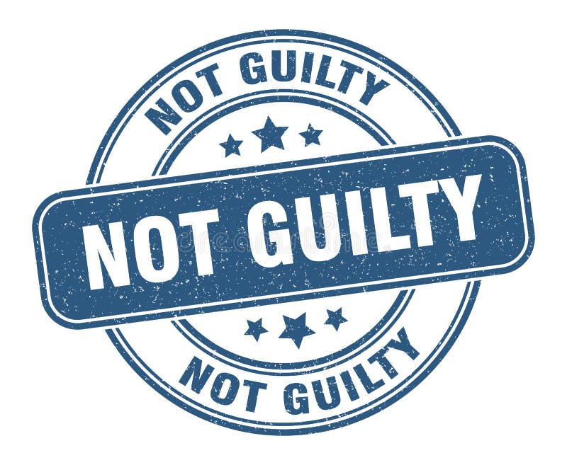 Not Guilty Stamp. Not Guilty Round Grunge Sign Stock Vector ...