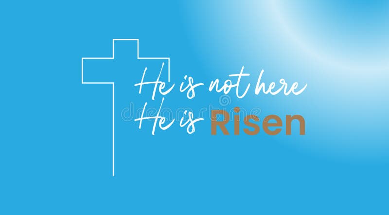He is Not Here he is Risen, Jesus Christ Easter Sunday - Quote Post ...