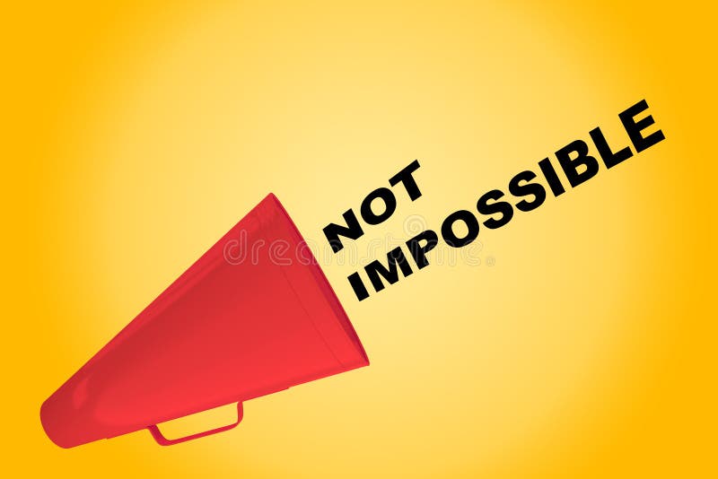 Not Impossible concept stock illustration. Illustration of paper - 87254104