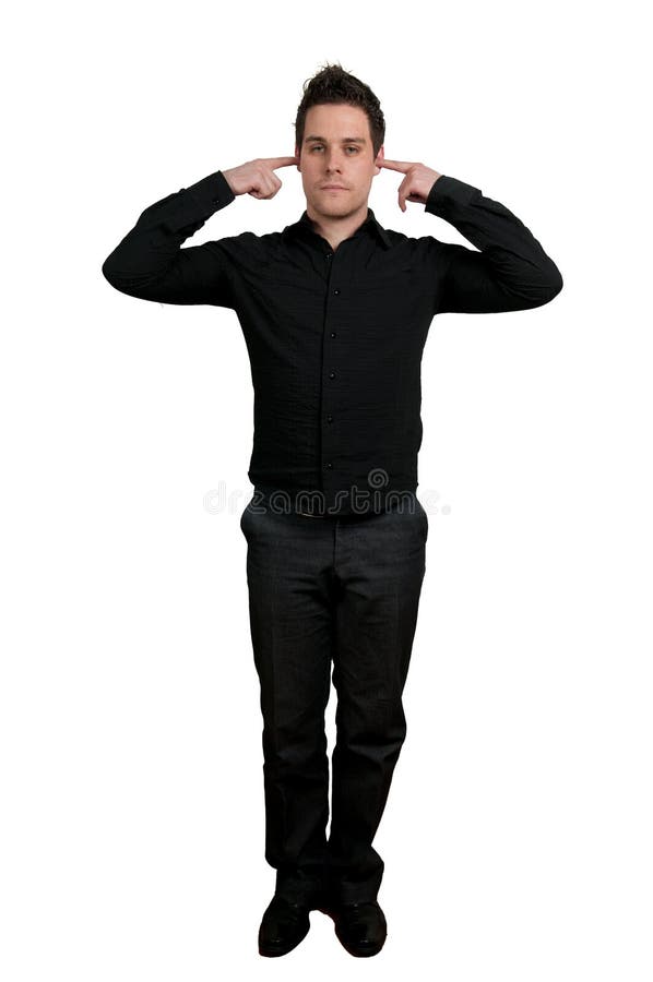 Not listening stock photo. Image of listening, office - 14023266