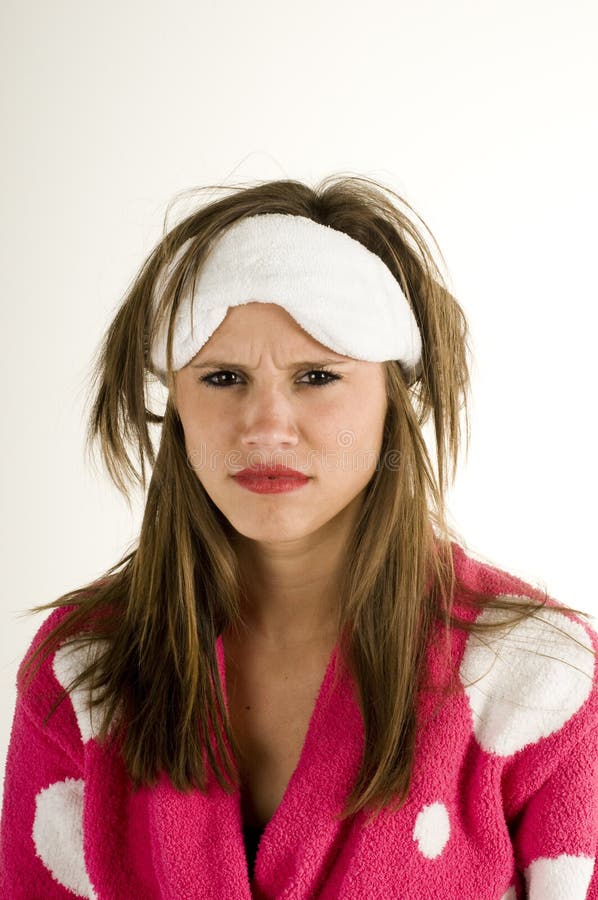 Not a morning person stock photo. Image of eyemask, sleep - 9990312