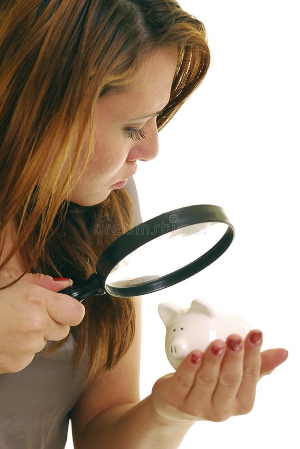Not much money stock image. Image of seek, inspect, inspecting - 10640963
