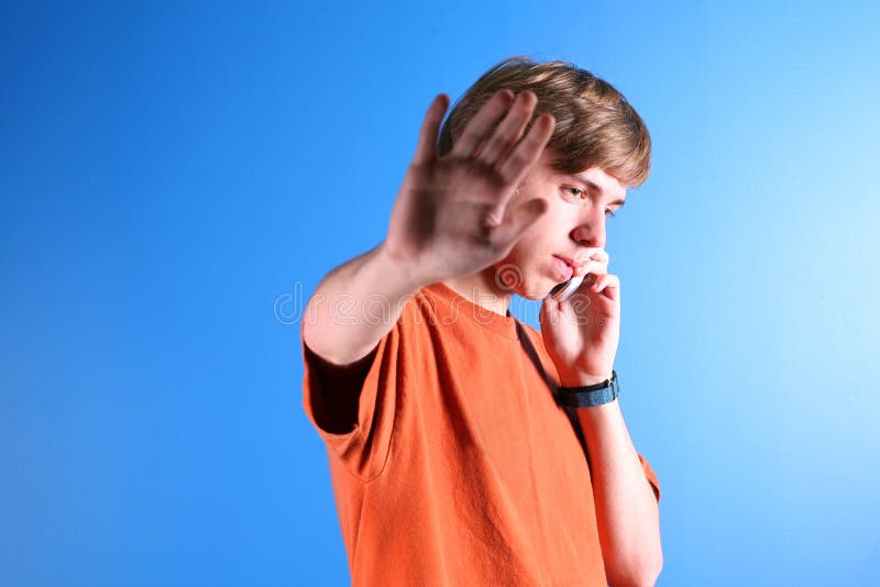 Not Now stock image. Image of cellphone, confident, modern - 3522493