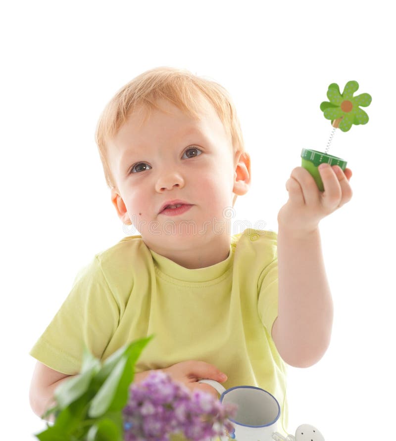Not a real flower! stock image. Image of caucasian, infant - 10076133