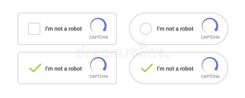 Not Robot Captcha Vector Test Image Obstacle Computer Captcha Code Internet Public Password Not