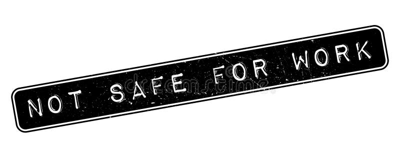 Not Safe for Work Rubber Stamp Stock Illustration - Illustration of ...