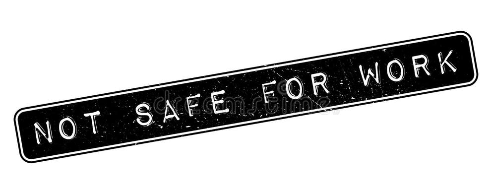 Not Safe for Work Rubber Stamp Stock Illustration - Illustration of ...