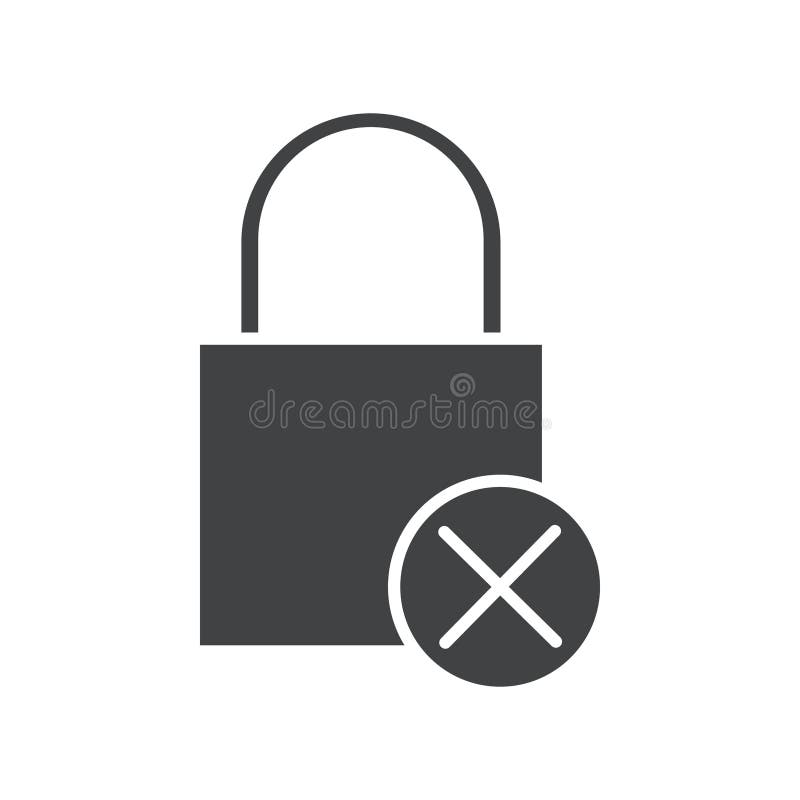 Not Secure Icon Group Symbol or Sign Vector Stock Illustration ...