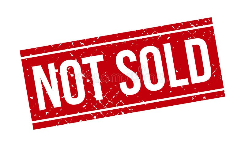 Not Sold Rubber Grunge Stamp Seal Stock Vector Stock Vector ...