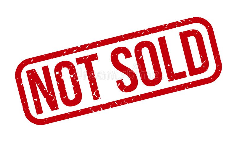 Not Sold Rubber Grunge Stamp Seal Stock Vector Stock Vector ...