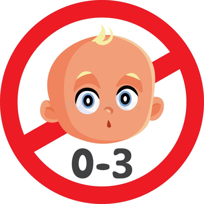 Not Suitable for Children Under 3 Years Vector Sign Stock Vector ...