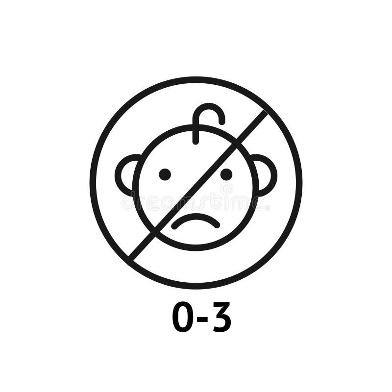 Not Suitable for Young Kids Icon Stock Vector - Illustration of design ...