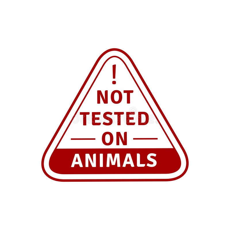 Not Tested on Animals Emblem Stock Vector - Illustration of love, badge ...