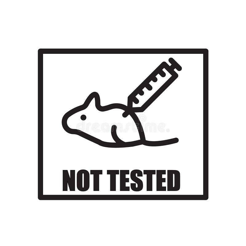 No Animals Testing Sign Icon. Not Tested Symbol. Stock Vector ...
