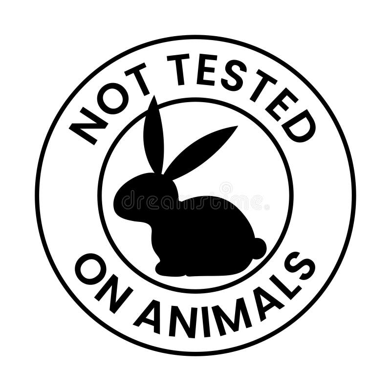 Not Tested on Animals Illustration 1 Stock Vector - Illustration of ...