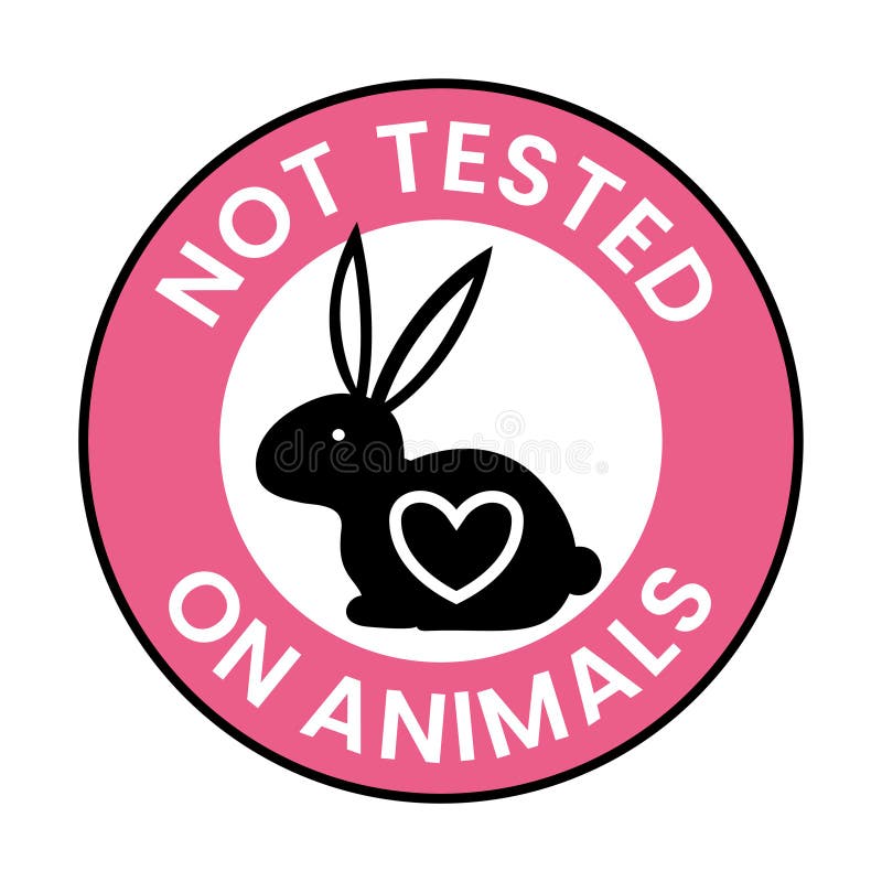 Not Tested on Animals Illustration 2 Stock Vector - Illustration of ...
