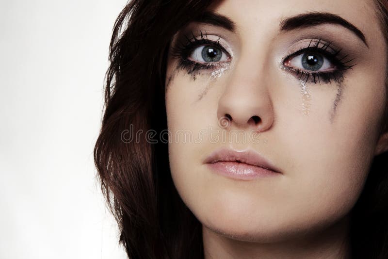 Not to happy stock photo. Image of female, dark, eyes - 21409206