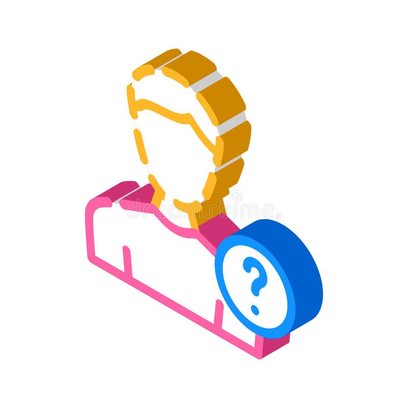 Not Verified Profile Isometric Icon Vector Illustration Stock Vector ...