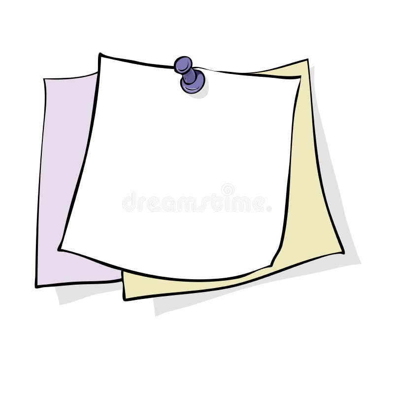 Nota ilustración del vector. Ilustración de trazado, poste - 45645915