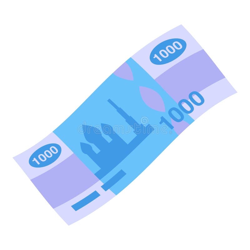 Nota De Mil Rublos Voando Pelo Ar Ilustração do Vetor - Ilustração de ...