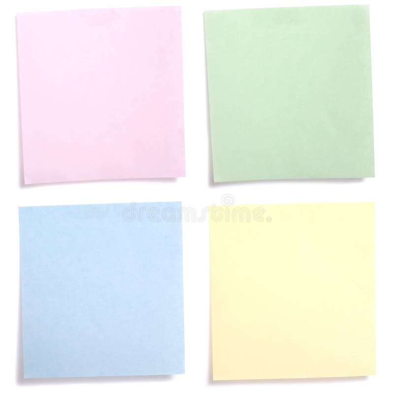 Bloco De Notas De Papel Colorido Foto de Stock - Imagem de memorando ...