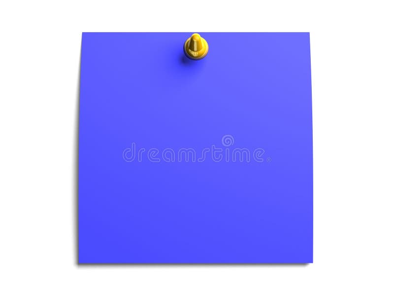 Post-it azul imagem de stock. Imagem de nota, caderno - 4255167