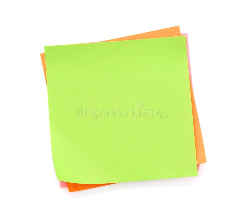 Post-it laranja em branco foto de stock. Imagem de pino - 19066424