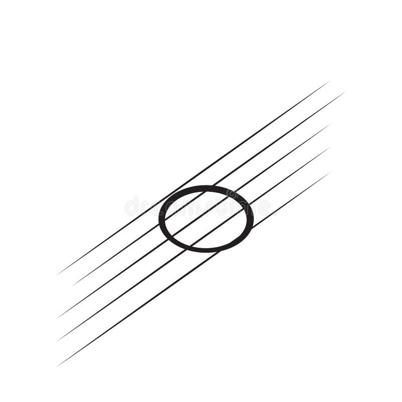 Nota Inteira Isolada Em Um Pentagram Ilustração do Vetor - Ilustração ...