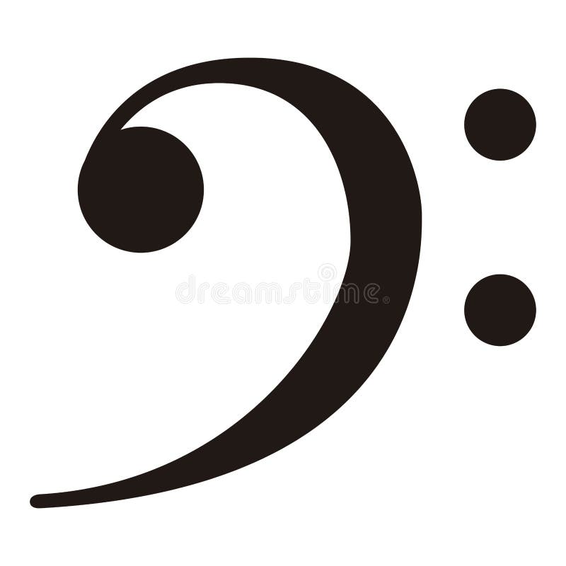 Nota Musical Aislada De La F-clave Ilustración del Vector - Ilustración ...