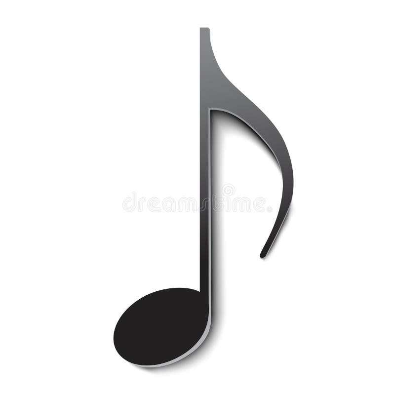 Nota musical del vector ilustración del vector. Ilustración de moderno ...