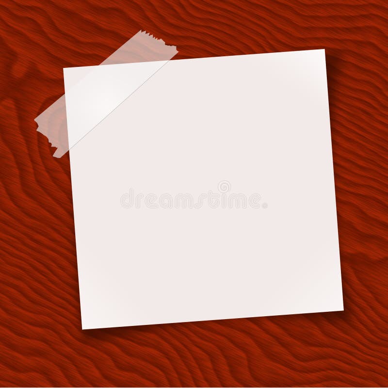 Nota ponsband op hout stock illustratie. Illustration of vierkant ...