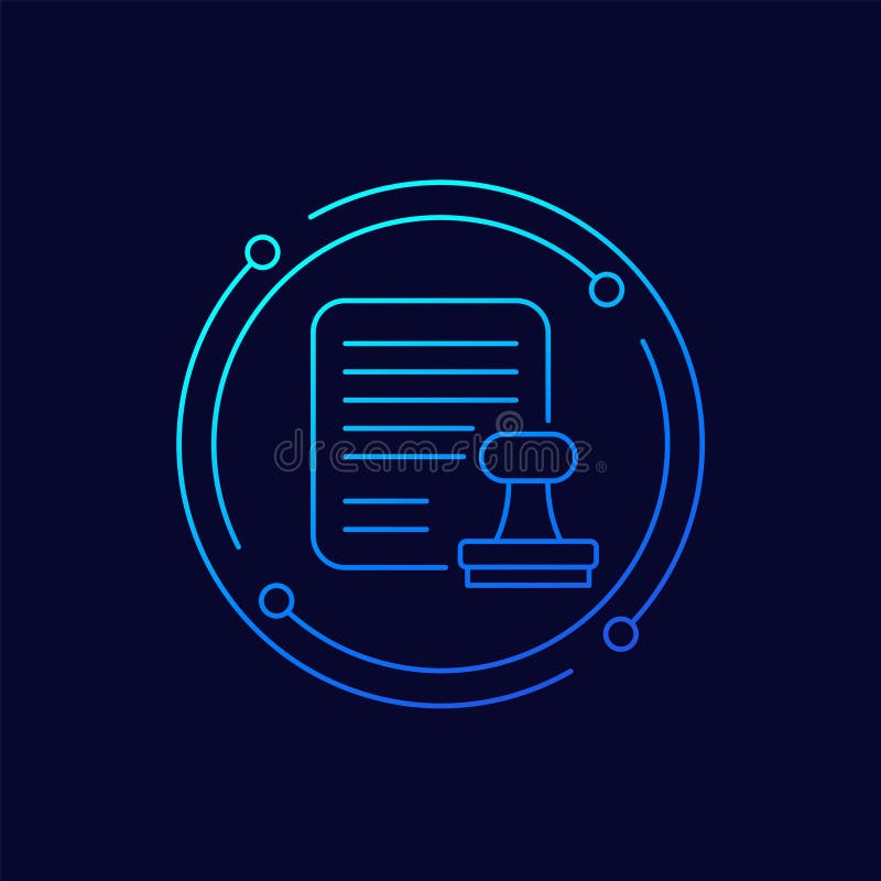 Probate Law Icon with a House Stock Vector - Illustration of regulate ...