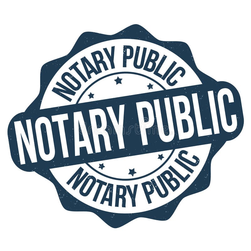 Notary Public Logo Vector Illustration. Stock Vector - Illustration of ...