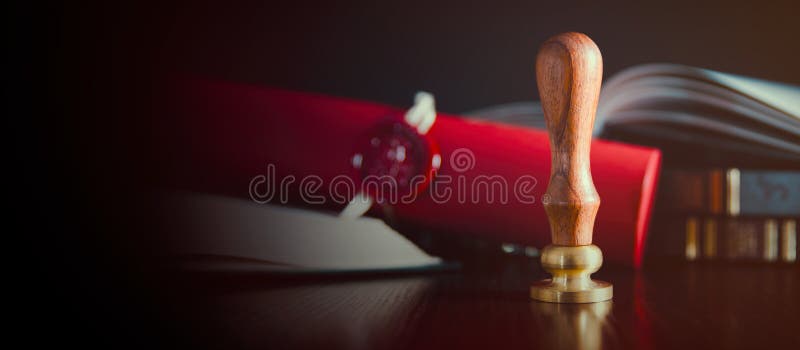 Notary S Public Stamp, Notary Public Tools Stock Photo - Image of ...