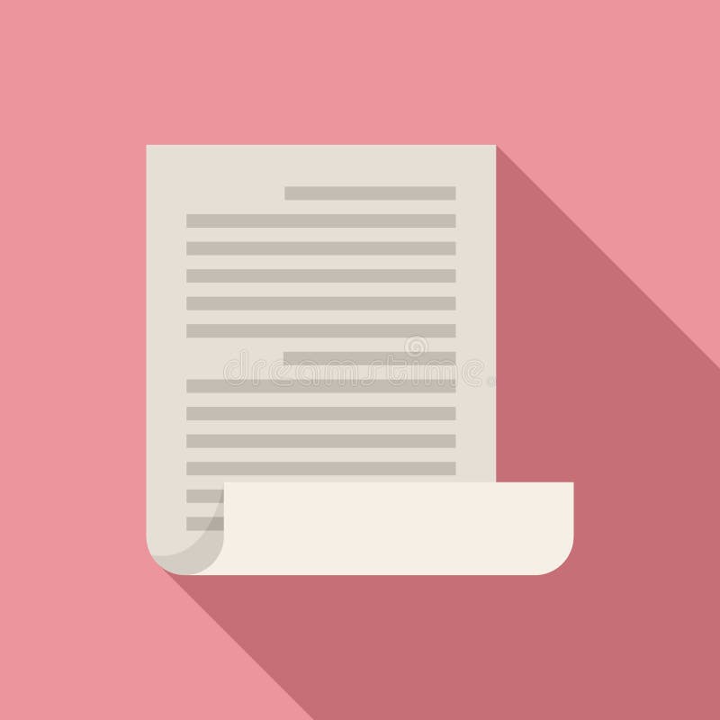 Notary Testament Icon, Flat Style Stock Vector - Illustration of legal ...