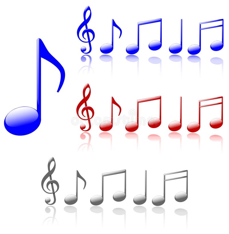 Notas Musicales Azules Ilustraciones Stock, Vectores, Y Clipart – (75 ...
