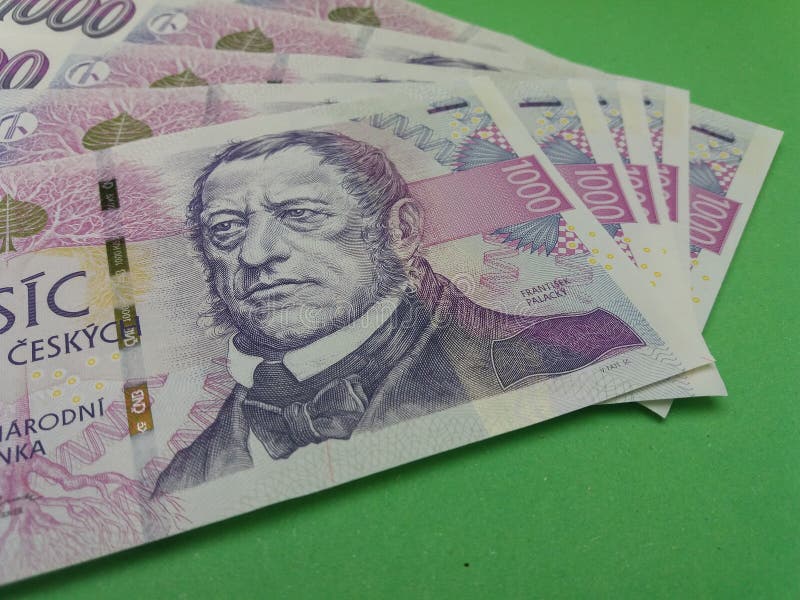 Notas Checas Da Coroa, República Checa Foto de Stock - Imagem de série ...