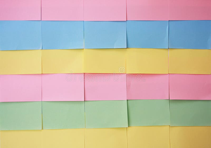 Notas de papel coloridas foto de archivo. Imagen de notas - 45603872