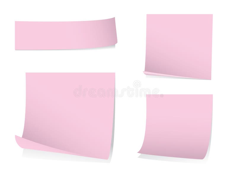 Notas De La Nota Con El Clip Ilustración del Vector - Ilustración de ...