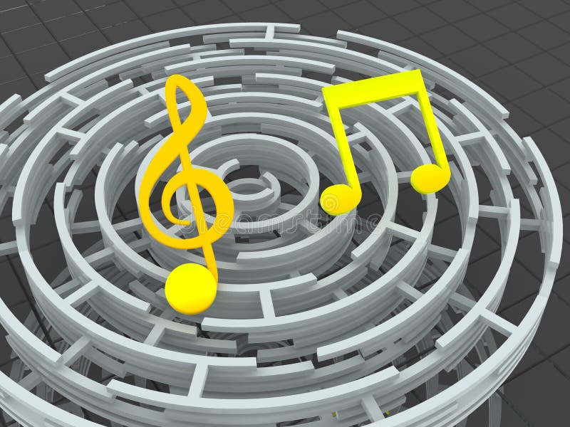Notas Musicales 3d Ilustraciones Stock, Vectores, Y Clipart – (541 ...