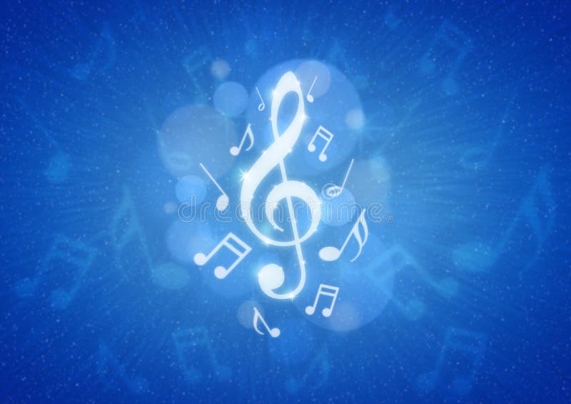 1,617 Notas Musicales Sobre Azul Fotos de stock - Fotos libres de ...