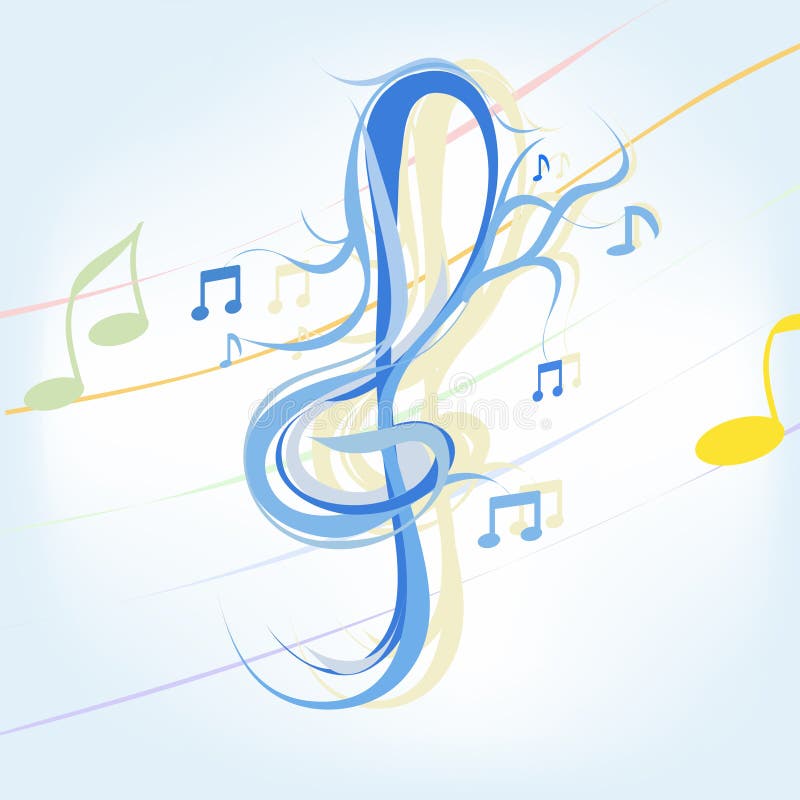 Notas Musicales Coloridas Ilustraciones Stock, Vectores, Y Clipart ...