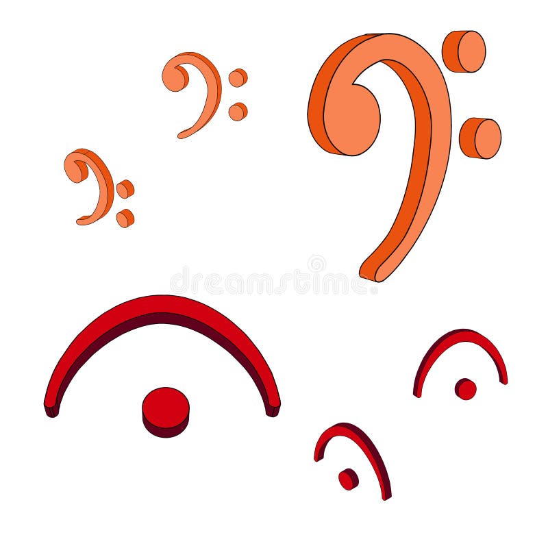 Notas Musicales, Signos Musicales En Vector Stock de ilustración ...