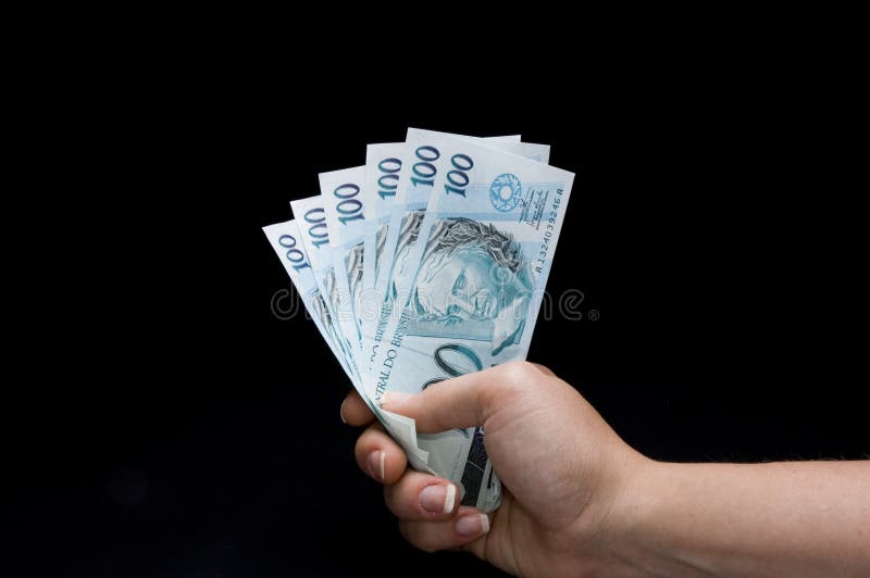 Notas reais brasileiras foto de stock. Imagem de prêmio - 3321560