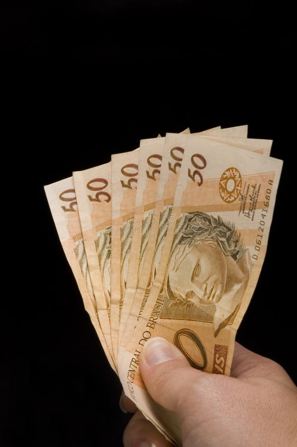 Notas reais brasileiras foto de stock. Imagem de capital - 3321866